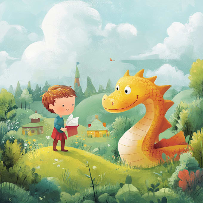Draw a children story book illustration by Sbsnugg | Fiverr