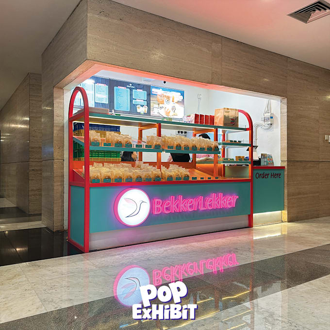 Design shopping mall booth, retail store booth, fnb stand, stall, and ...