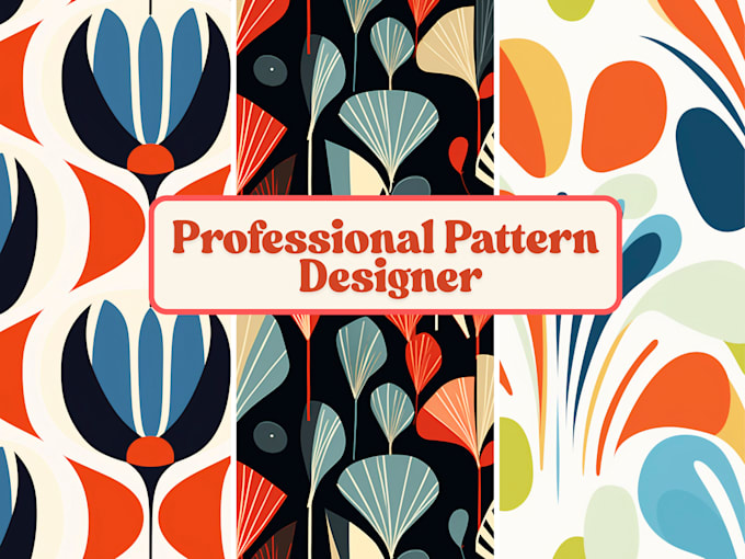 Design professional seamless patterns for banners and marketing ...