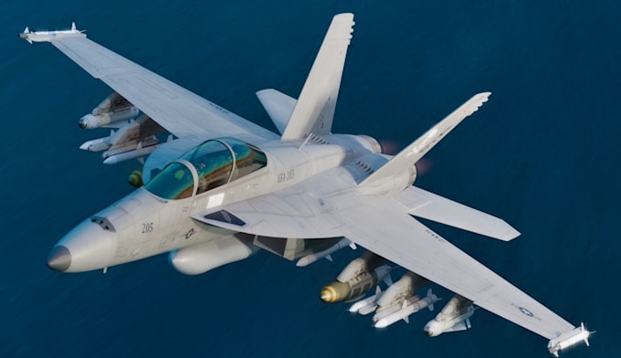 Create 3d aircraft model, drone, aerospace, armored spaceship model for ...