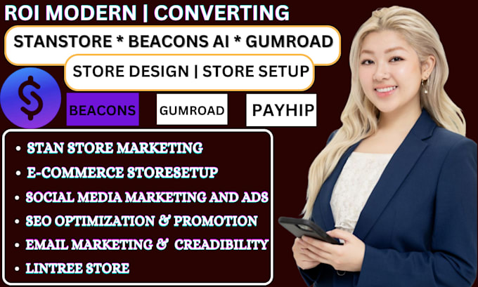 Do store design, stanstore setup,beacons ai and products uploads by ...