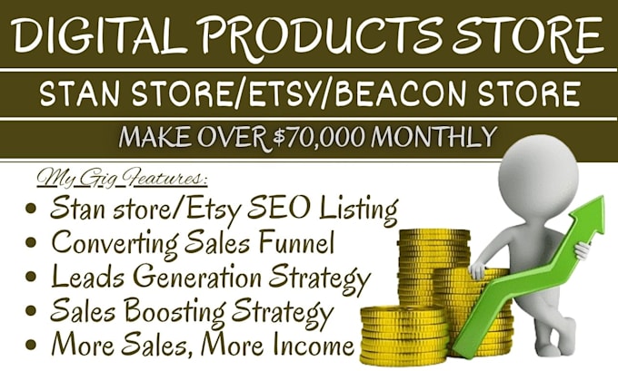 Boost digital products etsy instagram stan store sales planner passive ...