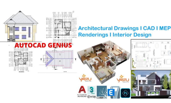 Draft structural drawings, mep plans,2d floor plans, in autocad, chief ...