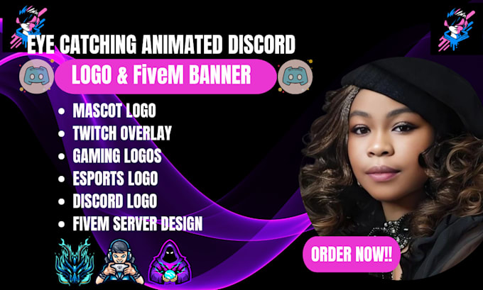 Build a high quality animated logo and banner to boost fivem or discord ...