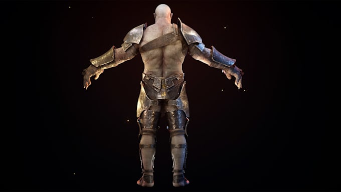 Accurate 3d game character, ue5 control rig, unity texture, skin rig, animation by Kay_animie ...