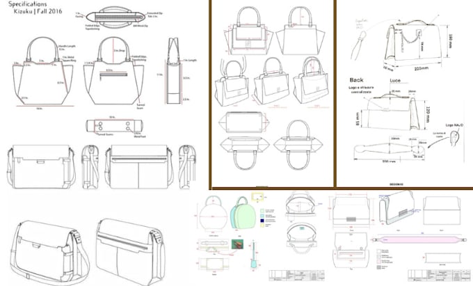 Do bag tech pack design for manufacturer, handbag backpack, duffle ...
