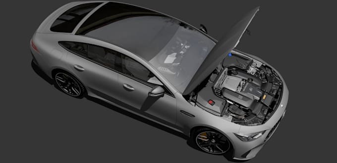 Custom 3d realistic car,exterior design,widebody kits,vehicle, blender ...