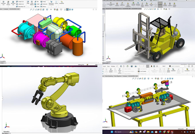 Parametric 3d cad model for mechanical part solidworks prototype design ...