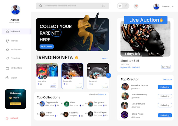 Design dashboard, saas, crm and admin panel ui in figma by Hassan3194 ...