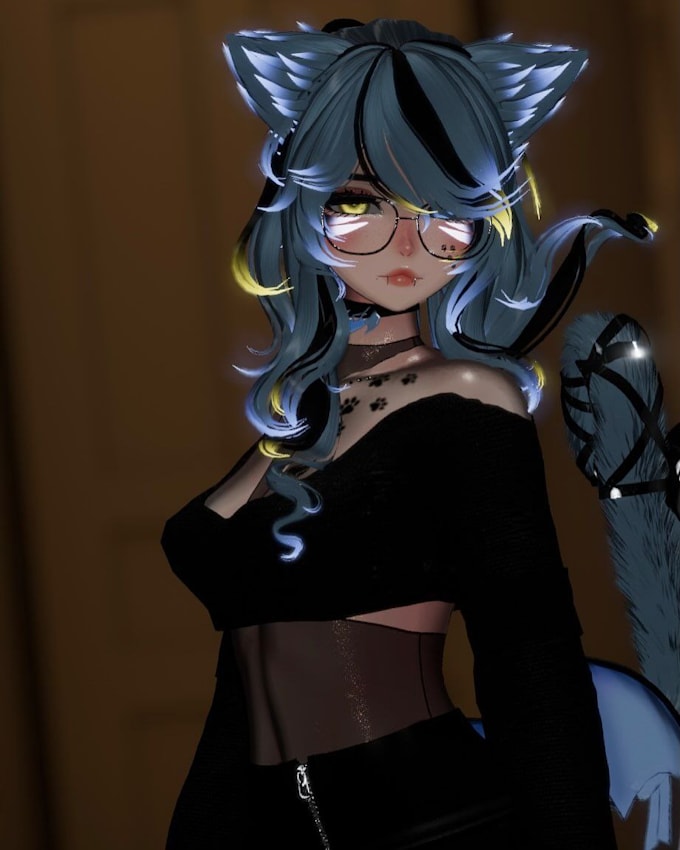 Do high quality vrchat avatar 3d avatar nsfw model furry character vrc avatar by Drex_cheese ...
