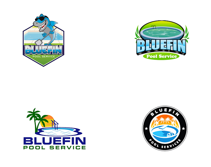 Design unique swimming pool logo for your company by Sufiaxatric | Fiverr