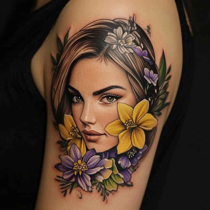 Draw tattoo design of tattoo sleeve by Pavlinaming | Fiverr