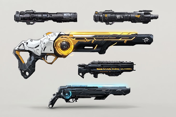 Create weapon design ,assets and concept art for your games by ...