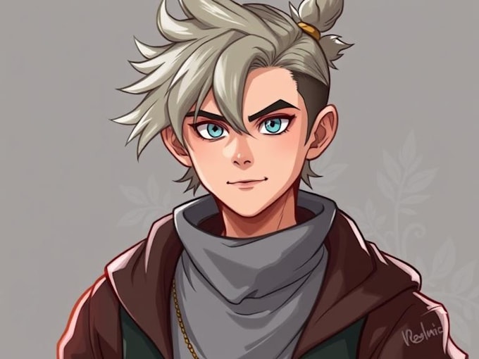 Draw character in anime or semi realistic concept art by Androckton ...