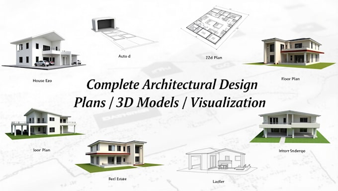 Complete interior and architecture design 2d floor plans 3d visualization by Egbertwarren | Fiverr