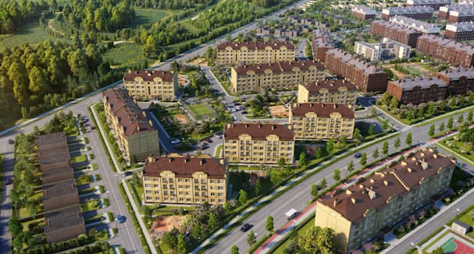 Model 3d floor plan,site plan,city permit,cgi estate,landscape,cgi ...