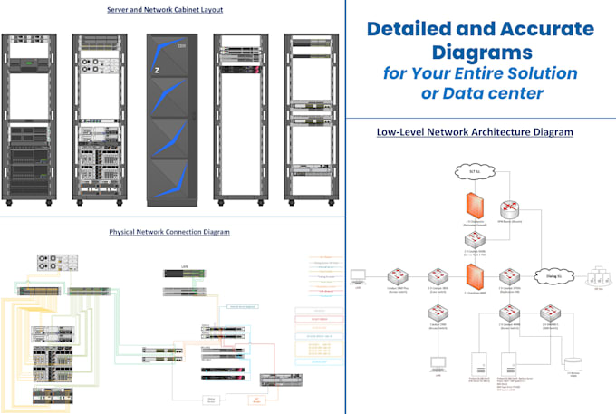 Do professional it network diagrams using visio or draw io by Kilk98 ...