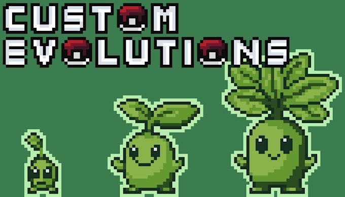 Create custom pokémon or fakemon pixel art for you by Bradwest15 | Fiverr