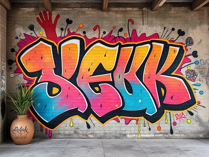 Create custom graffiti art designs murals and wall arts by Annelinalerk ...