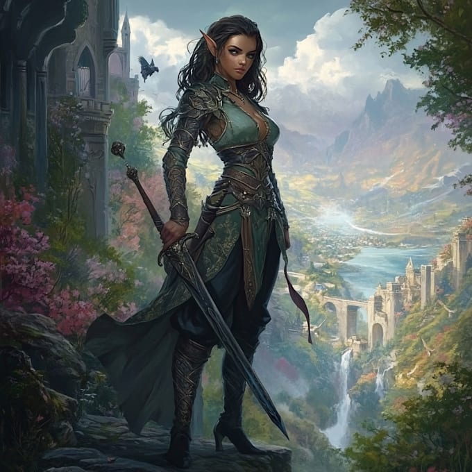 Crate a dnd character illustrations by Prouking_design | Fiverr