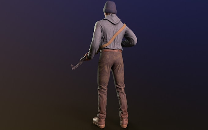 Stylized 3d characters game ready,pbr texture,3d skin,weapons,smooth ...