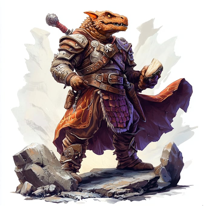 Do a dnd character art and character illustration by Dorothy_454 | Fiverr