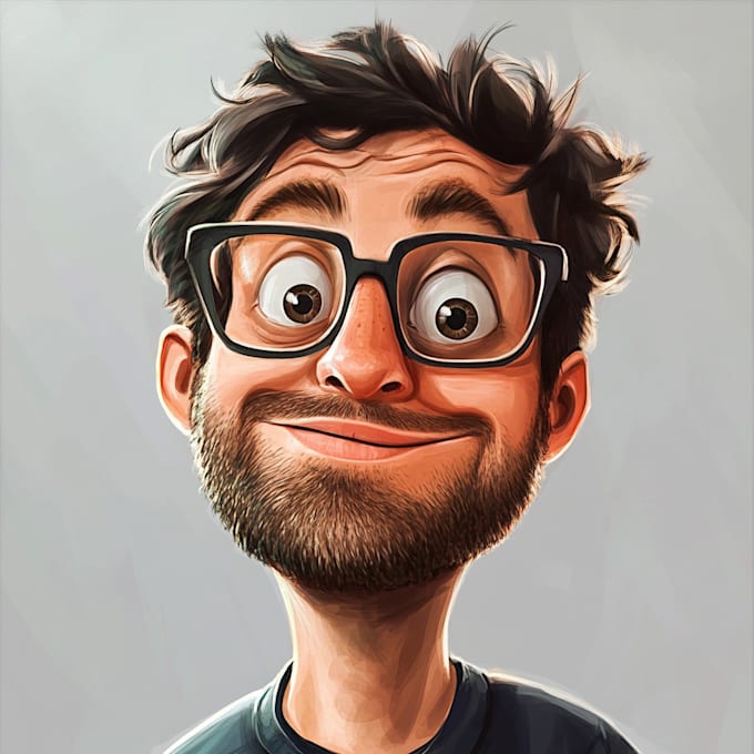 Draw your , cartoon, caricature portrait by Phineahj | Fiverr