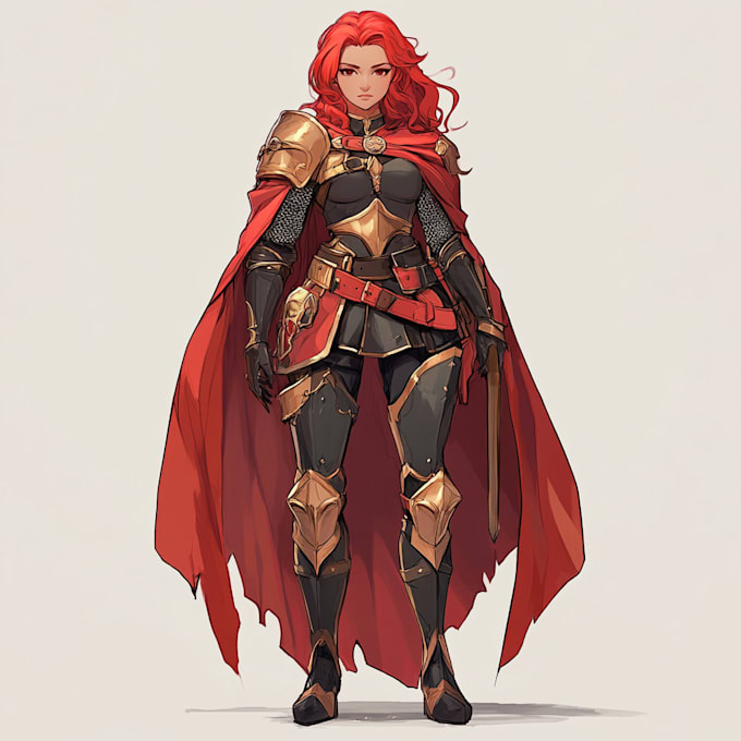 Draw your rpg game character design by Luzrson | Fiverr