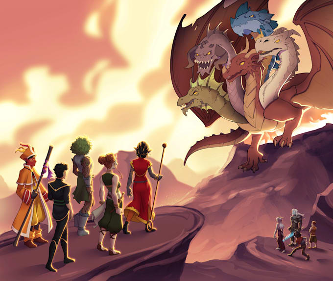 Draw your dnd party by Coyoccot | Fiverr