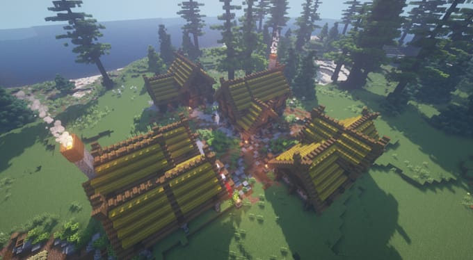 Design custom minecraft map, terrain, build, spawn, hub, lobby, house ...