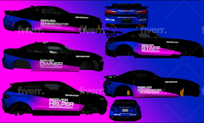 Crea diseños de alta calidad para tus vehículos gta o fivem.