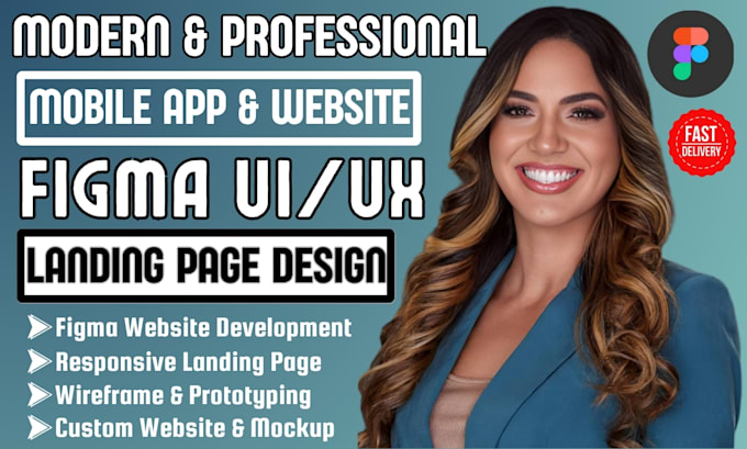 Design modern figma website, ui ux template, wireframes, mockup and landing page by Shannon ...