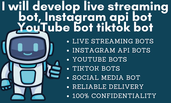 Create automated tiktok live streaming bot, youtube twitch live streaming bot by Lorenzo_casmino ...