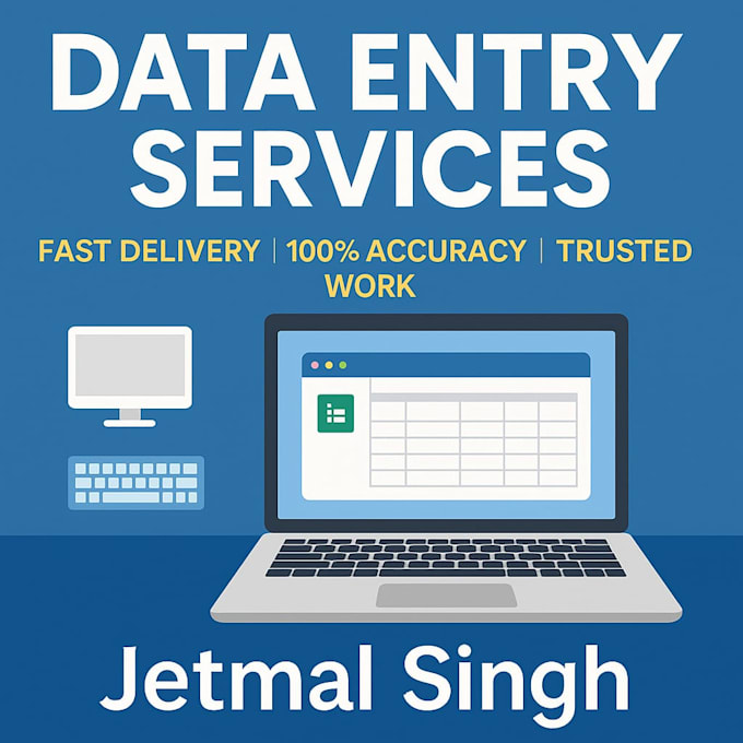 Do manual data entry in excel or word by Jetmalsingh | Fiverr