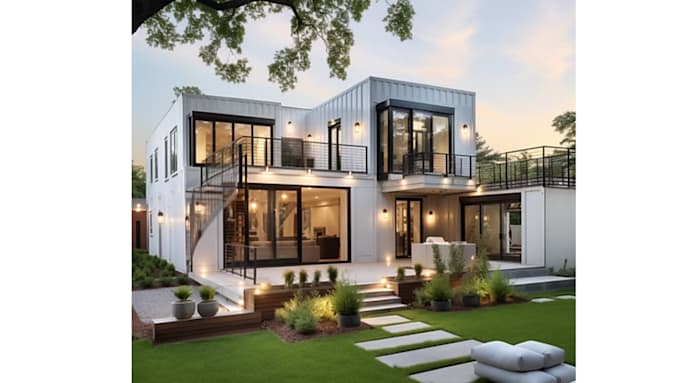 Create 3d home container, shipping container interior design by Kelly ...