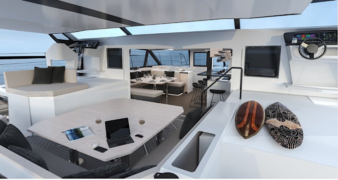 Renew 3d rhino yacht interior,tugboat render,container vessel,tanker ...