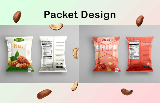 Custom pouch package design high quality mockups by Wahab_graphic | Fiverr