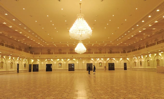 Design 3d modern hall,convention interior, meeting,outdoor event space ...