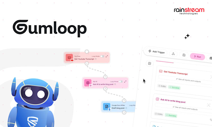 Automate your business tasks using gumloop visual workflows by Rainstreamweb | Fiverr