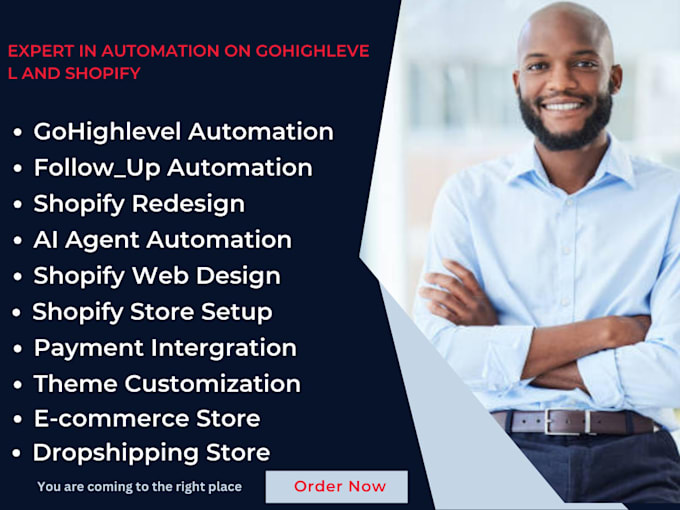 Setup gohighlevel and shopify automation workflow ghl ai agent ghl expert by Milkydee | Fiverr