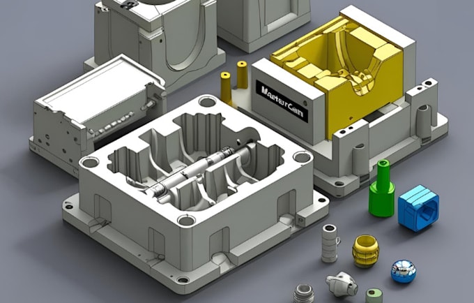 Silicone mold plastic mold 3d printing autocad product sketch 3d cad ...