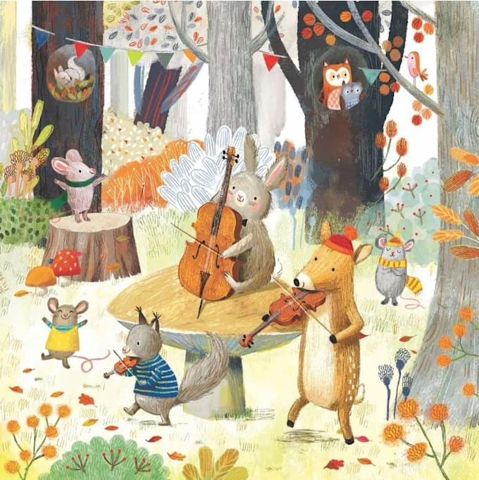Create amazing children story book illustration by Railey_sophia | Fiverr