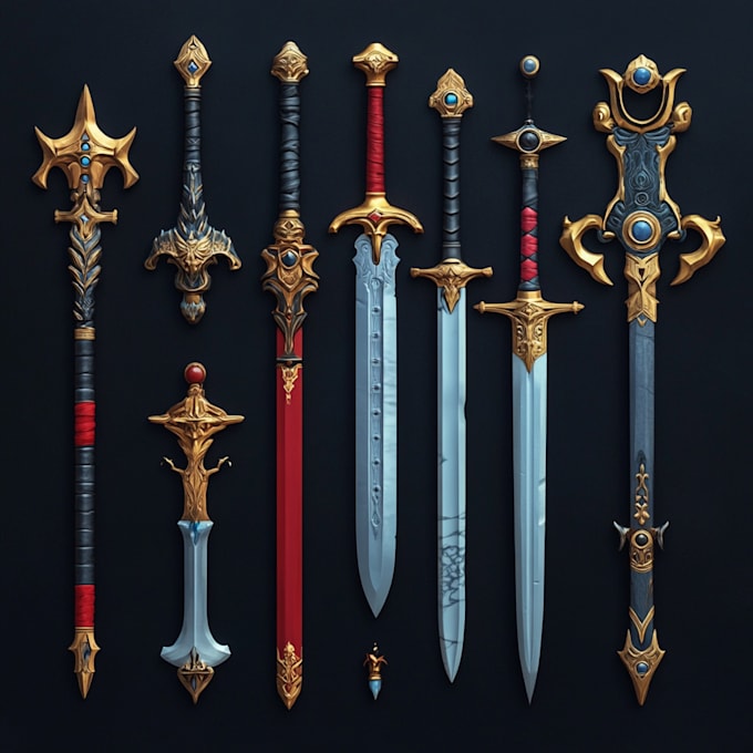 Design 3d weapons and assets by Jaborahwell | Fiverr