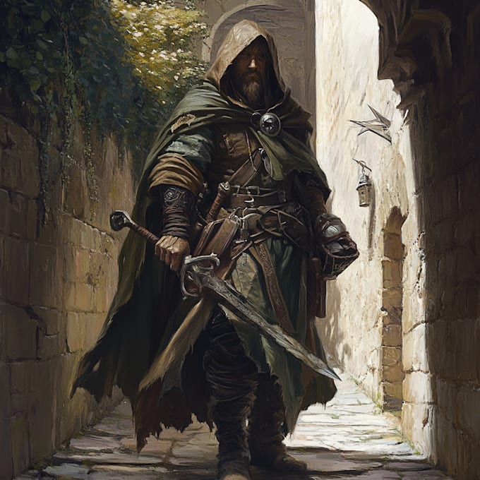 Draw a dnd character art and dnd character art by Jillianellison | Fiverr