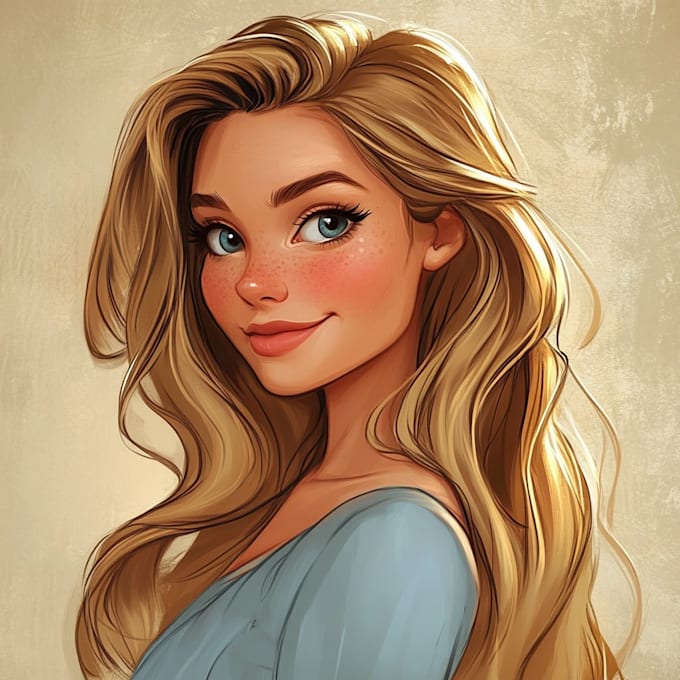 Draw you a beautiful portrait in disney cartoon by Sereodsaad | Fiverr