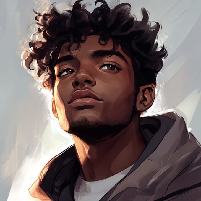 Draw your original character and fanart in semi realistic by Merewale ...