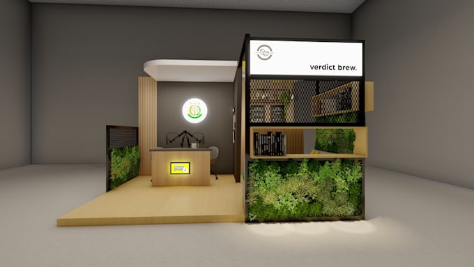 Create custom 3d booth design for events by Rifqiopik | Fiverr