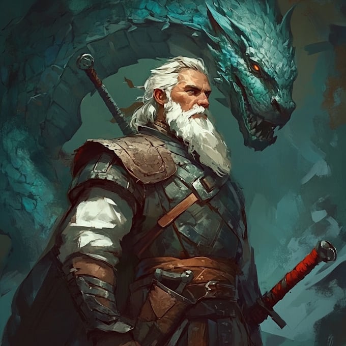 Draw dnd character art fantasy scifi illustration for you by ...