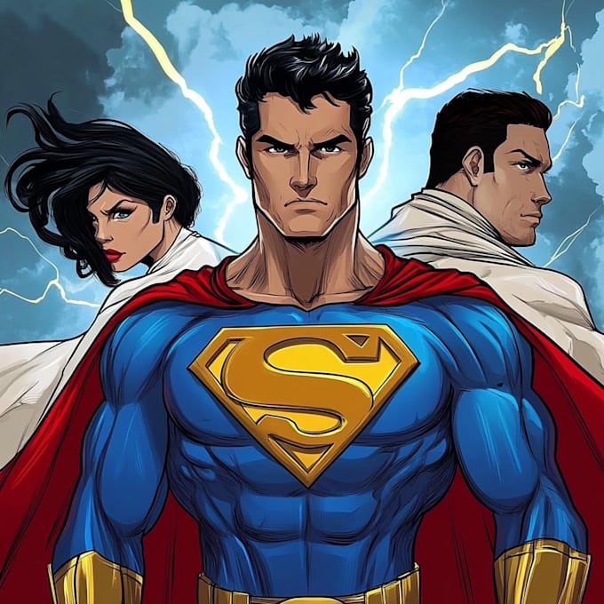 Draw your superhero character in comic style by Stokequito | Fiverr