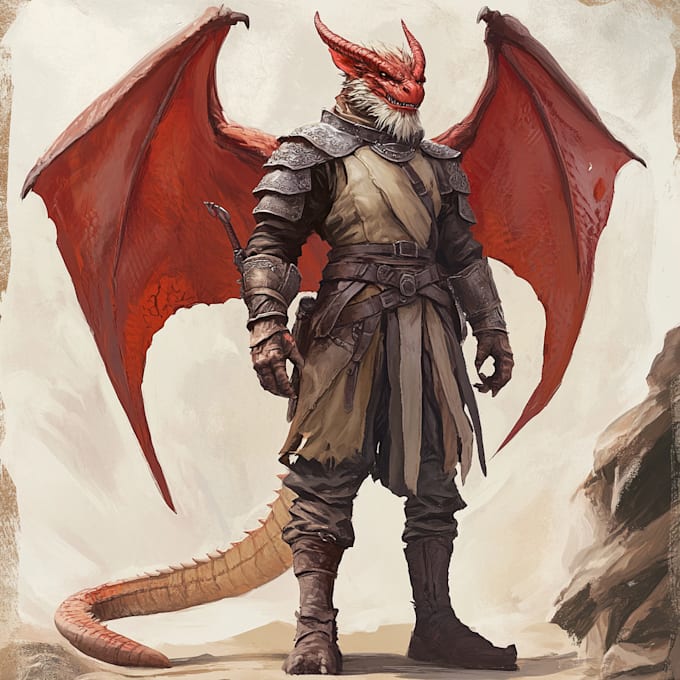 Design realistic fantasy dnd character illustration by Rashanique3 | Fiverr